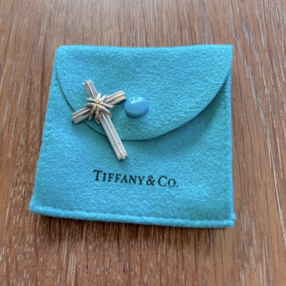 Tiffany & Co. | Jewelry | Tiffany Co Silver 8k Gold Cross Crucifix ...